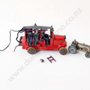 Vintage Fun Ho Tractor and Diecast Fire Truck Set (Faults) - Motor ...