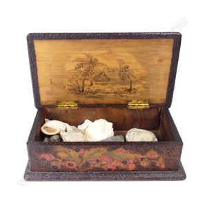 Antique pokerwork objects - price guide and values