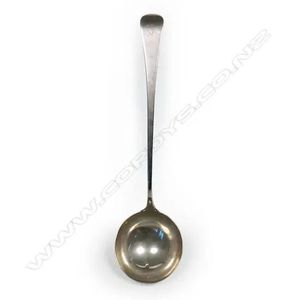 18th Century Silver Soup Ladle, Old English Pattern, London Maker ...