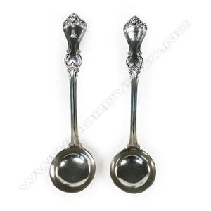 Victorian Silver Sauce Ladles with Boar's Head Crest, London 1855 ...