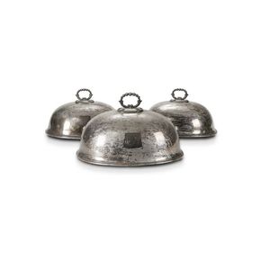 Georgian Sheffield Plate Meat Covers with Squirrel Armorials (Set of 3 ...