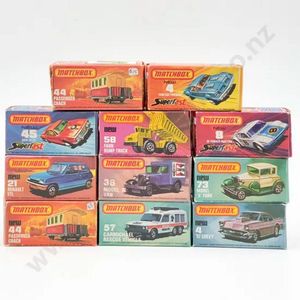 Collection of Eleven Matchbox Superfast Models in Original Boxes ...