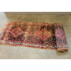 Faded Floral Geometric Wool Runner Rug - Rugs & Carpets - Textiles ...