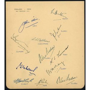 Cricket memorabilia - English team autographs and signatures - price ...