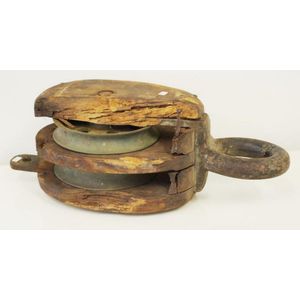 Vintage ship's pulleys and rope blocks - price guide and values