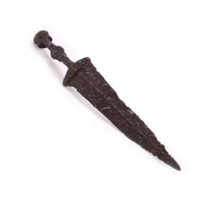 Bent Blade Roman Dagger with Stand - Roman - Antiquities