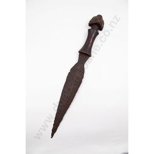 Male-Female Congo Dagger with Carved Wood Handle - African - Tribal