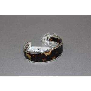 Sterling Silver Mounts Tortoise Shell Cuff - Bracelets/Bangles - Jewellery