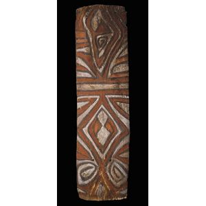 Telefomin War Shield with Clan Designs - New Guinean - Tribal
