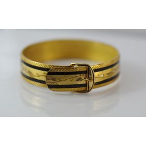 Gold Buckle Bangle - Bracelets/Bangles - Jewellery