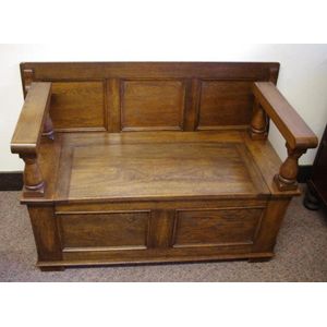 Antique monk's bench or monk's seat - price guide and values