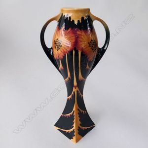 Black Ryden 'Icarus' Vase by Kerry Goodwin (2002) - Moorcroft - Ceramics