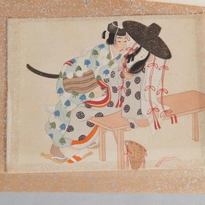 Japanese Shunga on Silk - Art - Oriental