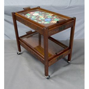 Vintage and mid-century wooden tray mobile - price guide and values