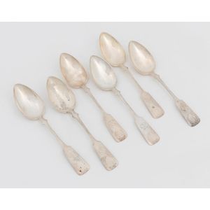 Antique fiddleback pattern sterling silver cutlery / flatware - price ...