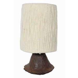 Grass Tree Stump Table Lamp with Wool String Shade - Lamps - Table ...
