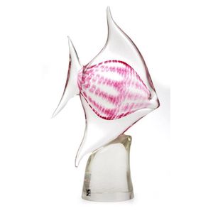 Seguso Glass Angel-fish Figurine - Venetian / Murano - Glass