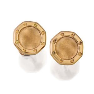 18ct Pink Gold Royal Oak Cufflinks by Audemars Piguet - Cufflinks ...