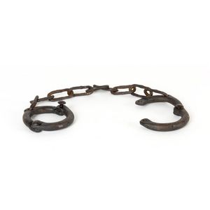 Australian Colonialconvict leg irons / ball and chain used in Van ...