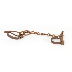 Australian Colonialconvict leg irons / ball and chain used in Van ...