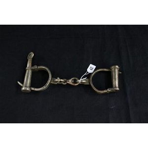 Convict handcuffs and manacles, Australian Colonial, Port Arthur ...