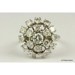 Snowflake Diamond Cluster Ring - Rings - Jewellery