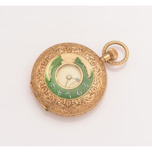 Antique half-hunter, gold cased pocket watch - price guide and values