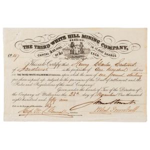 Victorian Goldfields Mining Documents - Historical Documents - Printed ...