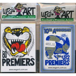 AFL/VFL WEG posters and cartoons memorabilia - price guide and values