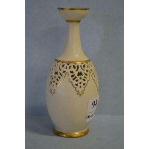 Worcester Reticulated Vase - 15 cm Height - Royal Worcester - Ceramics