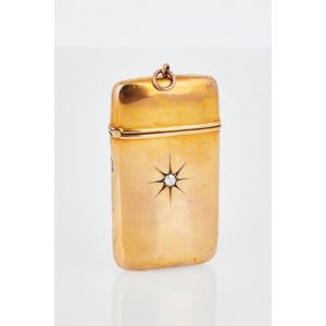 Antique gold vesta / match cases - price guide and values