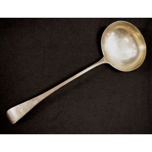 1911 London Hallmarked Sterling Silver Soup Ladle - Flatware/Cutlery ...