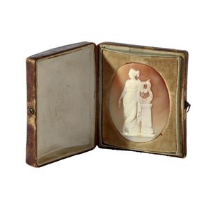 Euterpe Shell Cameo by Constantin Roesler Franz - Brooches - Jewellery