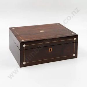 Victorian Rosewood Work Box with Fitted Interior, 25cm Long - Boxes ...