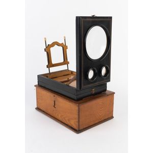 Folding Graphoscope with Magnifier Lens and Photograph Holder in Box ...
