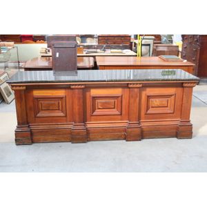 Blackwood & Cedar Shop Counter with Granite Top & Drawers - Furniture ...