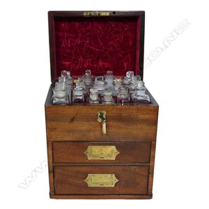 Victorian Ship's Apothecary Chest with Medical Paraphernalia - Pharmacy ...