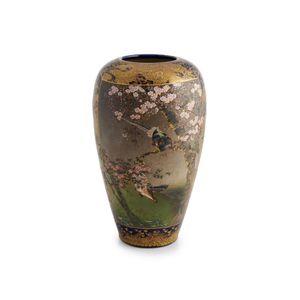 Meiji Satsuma Vase by Sennosuke Kusube - Ceramics - Japanese - Oriental