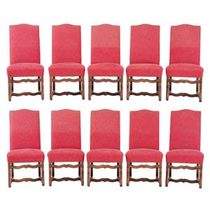 Louis XIV Style Upholstered Dining Chairs Set - Seating - Sets of ...