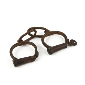 Convict handcuffs and manacles, Australian Colonial, Port Arthur ...