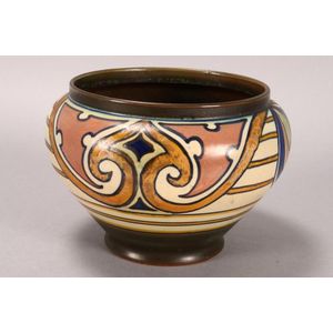 Damascus Pattern Gouda Pottery Jar - Gouda - Ceramics