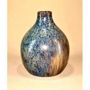 Ashby Guild Mottled Blue Vase - Zother - 20th Century British - Ceramics