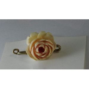 Antique and vintage carved ivory brooches - price guide and values