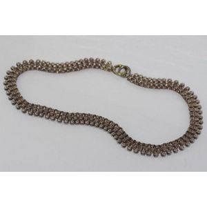 Victorian Silver Collar (1880) - Necklace/Chain - Jewellery