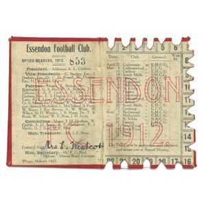 Vintage Essendon Football Club medals, badges and membership cards ...