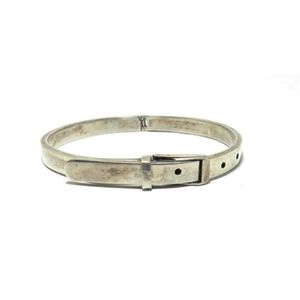 Adjustable Sterling Silver Buckle Bangle - 18g - Bracelets/Bangles ...
