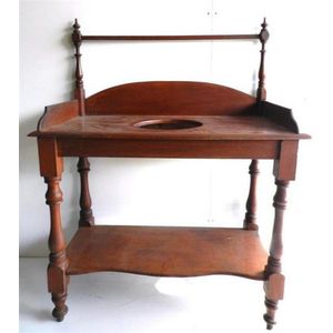 Australian Cedar Wash Stand - 107 x 90 x 40 cm - Washstands - Furniture