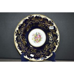 Blue and Gilt Royal Worcester Cabinet Plate - Royal Worcester - Ceramics