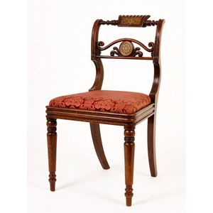 Regency Faux Rosewood Inlaid Side Chair by John Gee - Seating - Singles ...