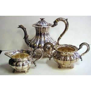 Silver Plated Coffee Set - 3 Pieces - Tea & Coffee Services - Silver Plate